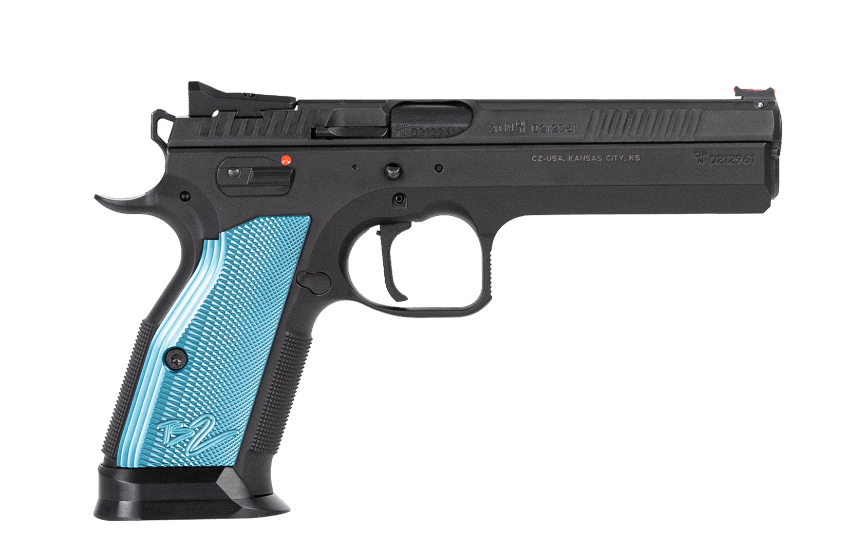 CZ-USA 91220 TS 2 9mm Luger 20+1 5.28″ Blued Steel Barrel Black ...
